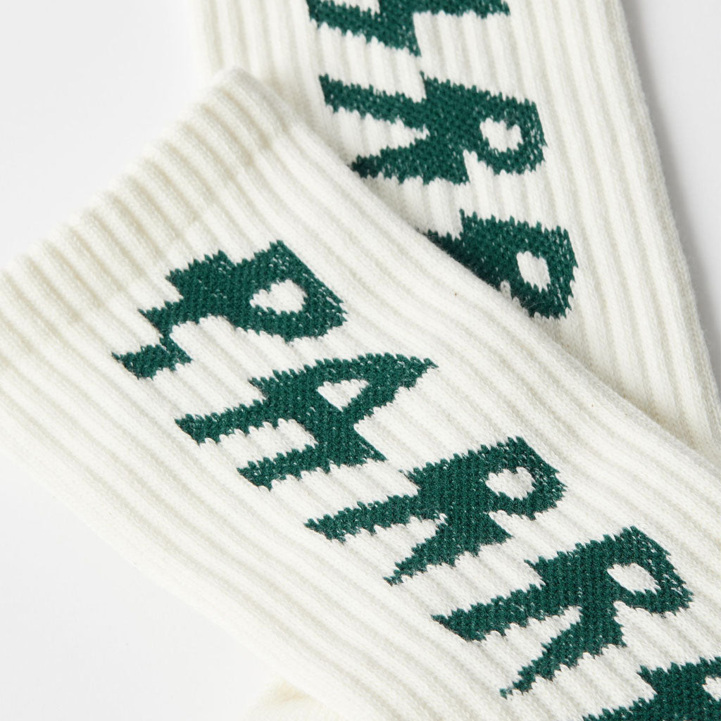 Parra Shocker Logo Crew Socks White – Welcome Skateshop | Madrid