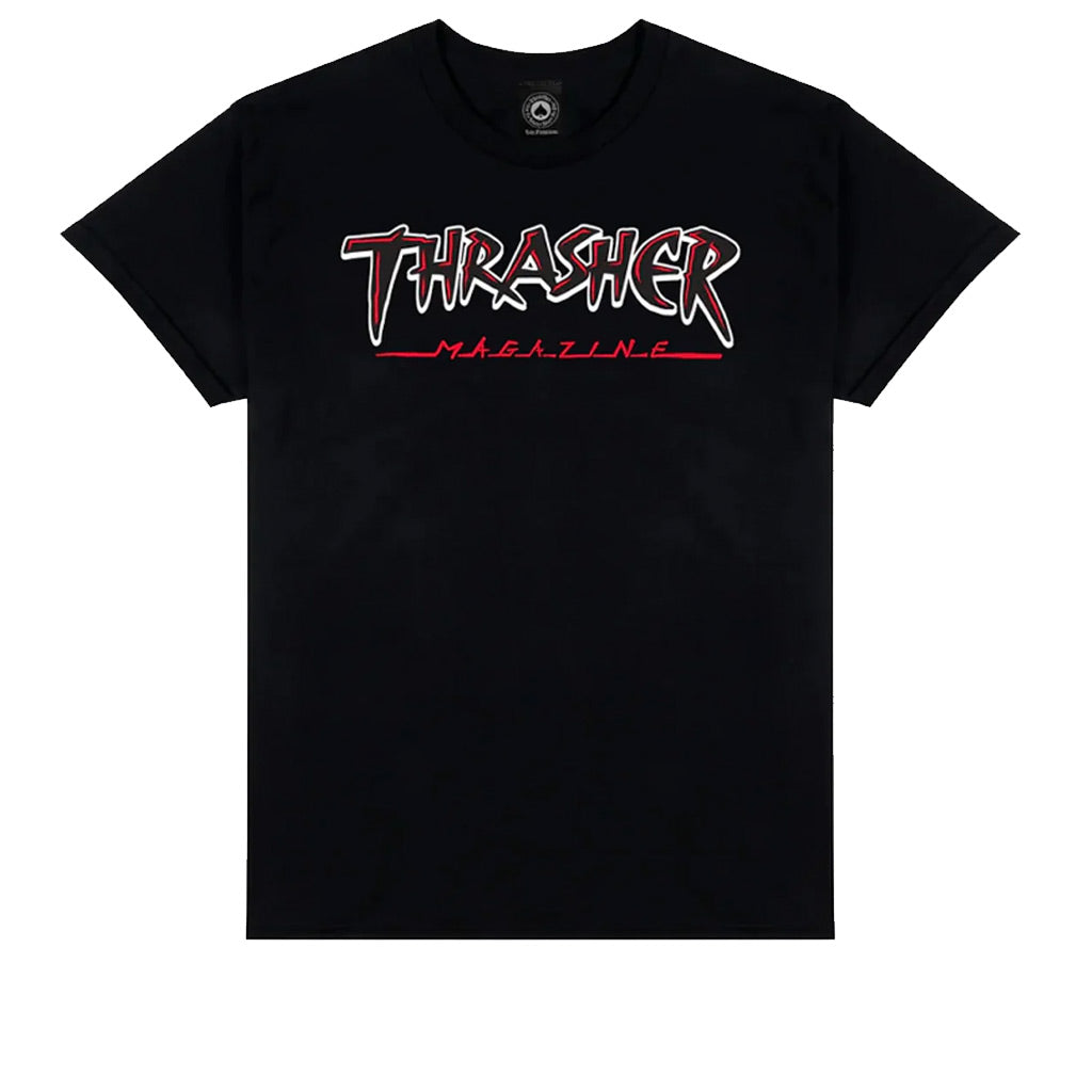 Thrasher Slash Black Tee – Welcome Skateshop | Madrid